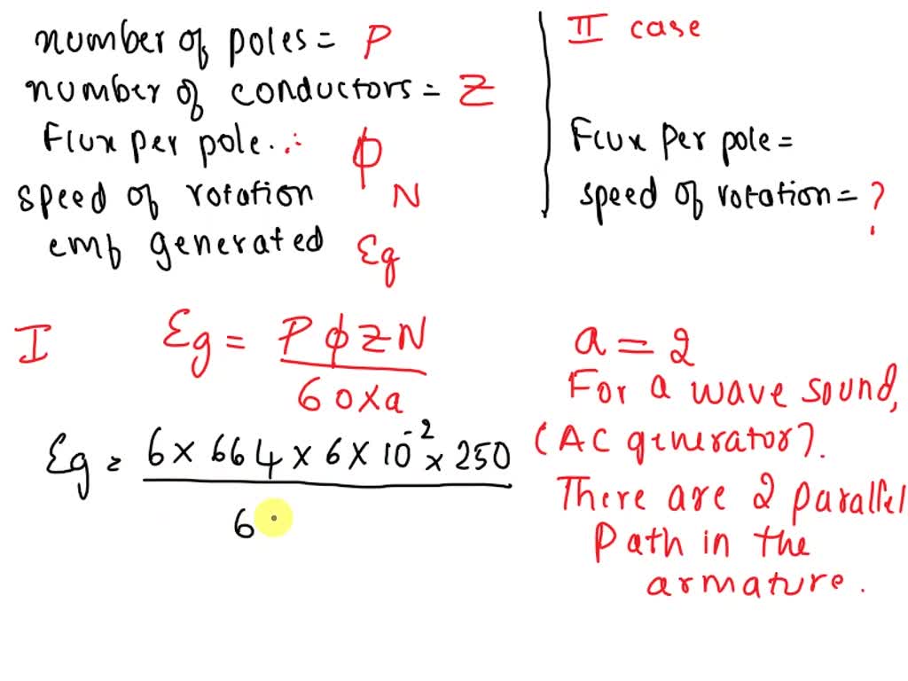 SOLVED: The wave-wound armature of an 8-pole DC generator has 95 coils. Each coil has five turns ...