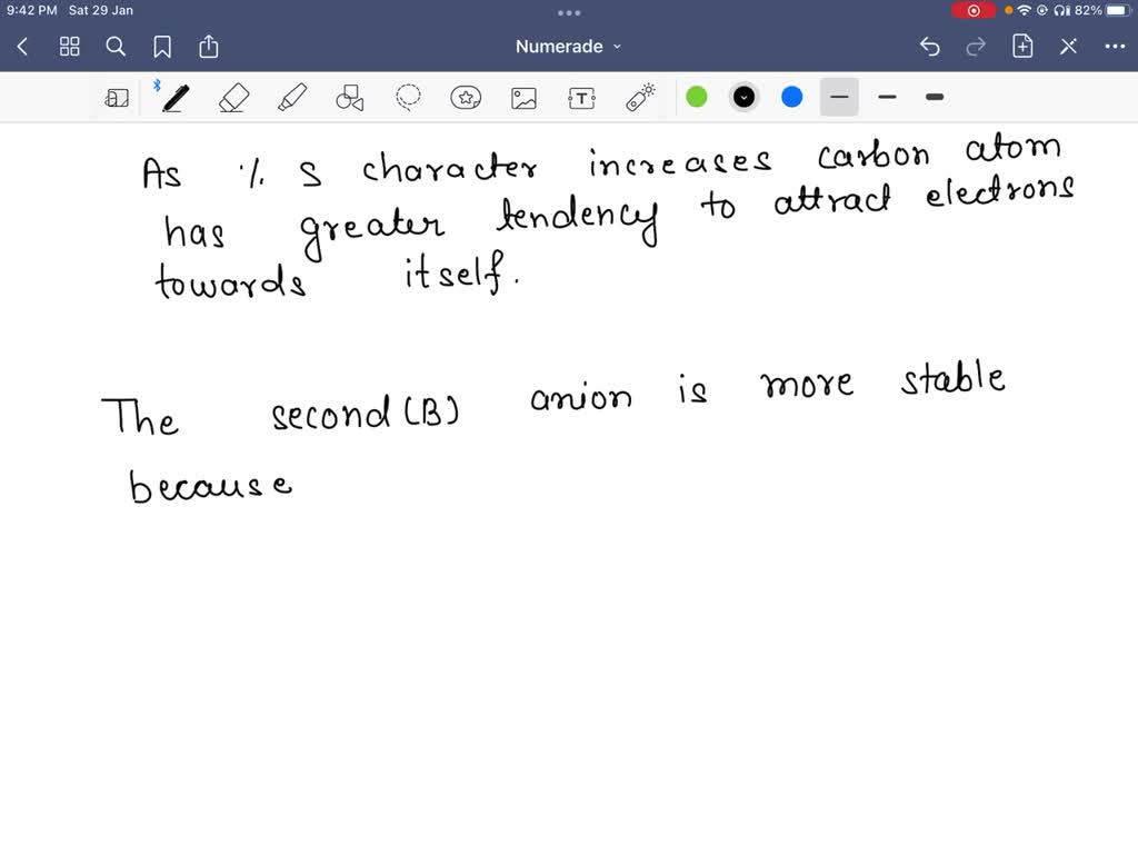 SOLVED: In the following case, identify the more stable anion. Explain why it is more stable ...