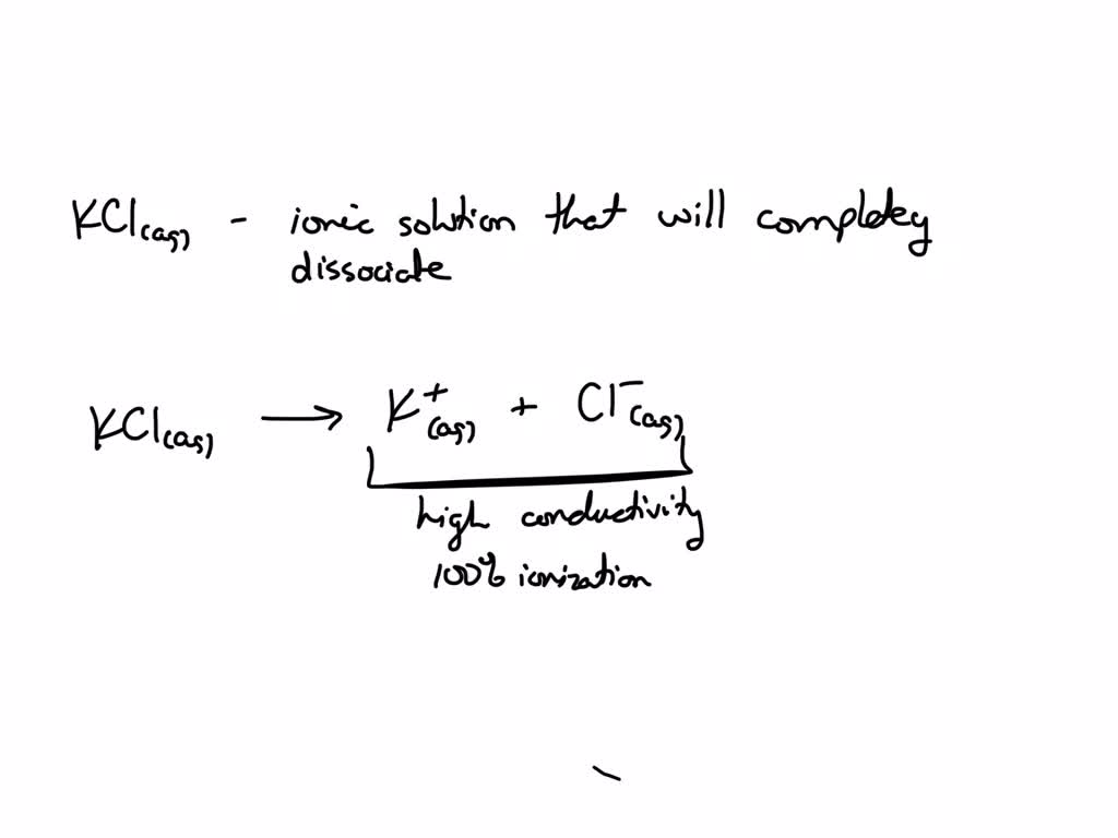 A 0.25 M aqueous solution of potassium chloride, KCl, is tested for ...