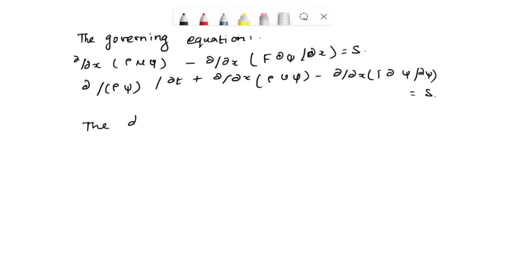 Solved A Derive The Discretization Equation With A Five Grid Point Cluster For The Steady And