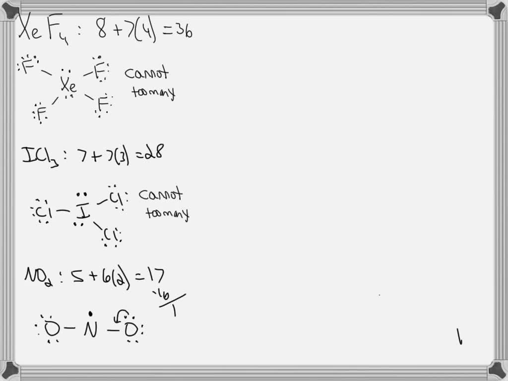 SOLVED: Draw Lewis structures for the following compounds/ions Decide ...