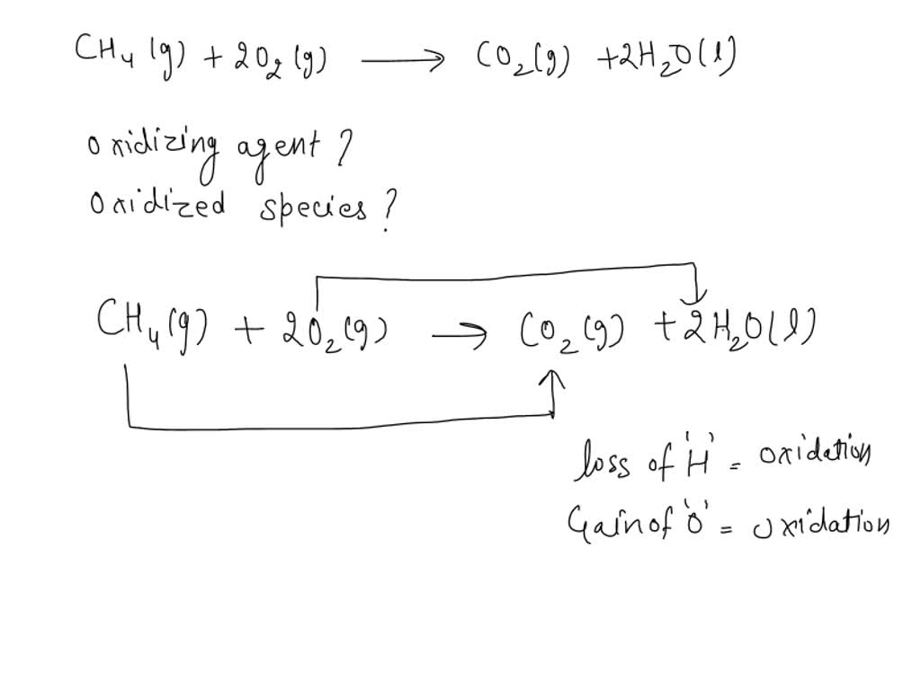 SOLVED: In the reaction CH4 + 2O2 â†’ CO2 + 2H2O, Select O2 is the ...