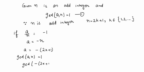 SOLVED: Let n be a natural number and Iet a be an integer: Prove that a ...