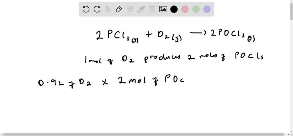 SOLVED: For the given reaction, what volume of POCl3 can be produced ...