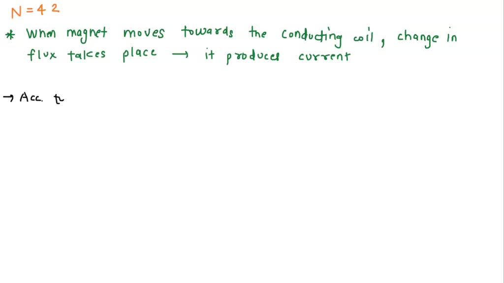 SOLVED: A permanent magnet is dropped with the north pole facing down ...