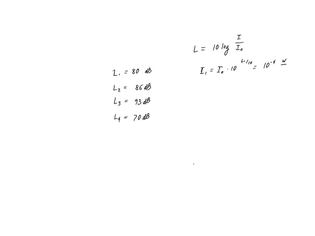 SOLVED: For each different scenario, dBA (LAeq) can be used with your ...