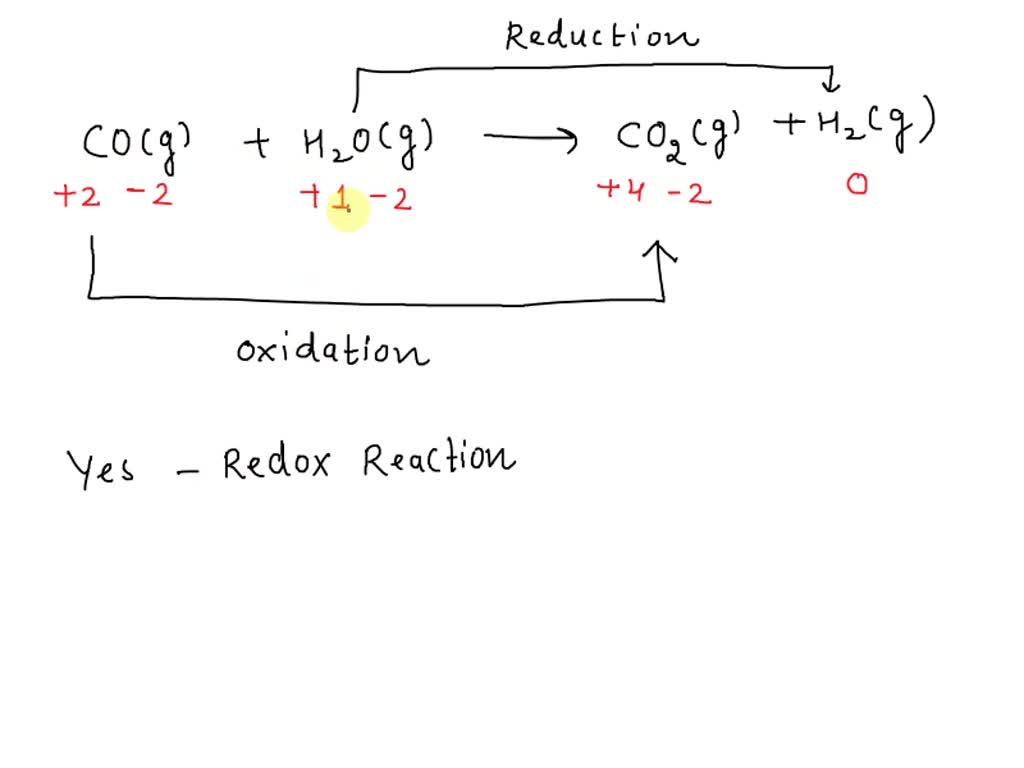 SOLVED: Specify which of the following are oxidation-reduction ...