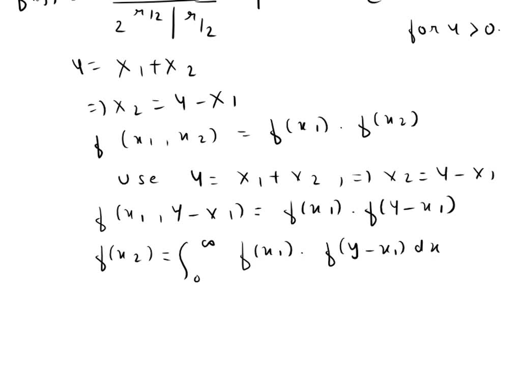 SOLVED: Let X1 and X2 be independent random variables. Let X1 and Y ...