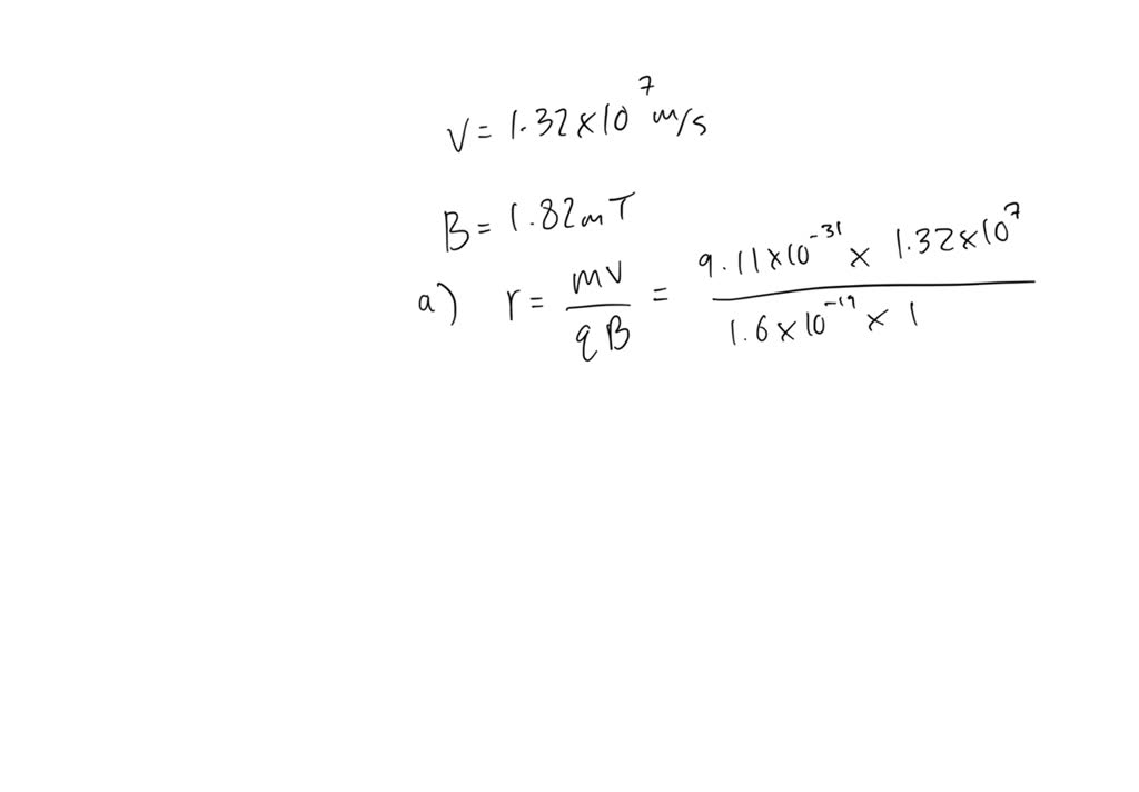 Solved An Electron Moves In A Circular Path With A Speed Of 1 32 × 10