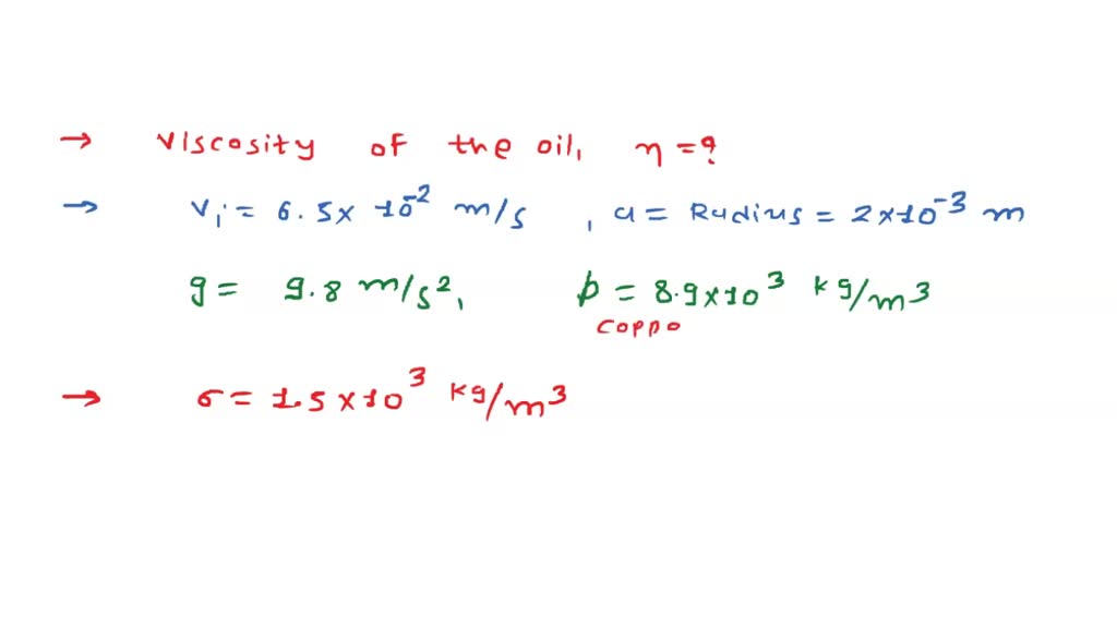 SOLVED: The terminal velocity of a copper ball of radius 2.0 mm falling ...