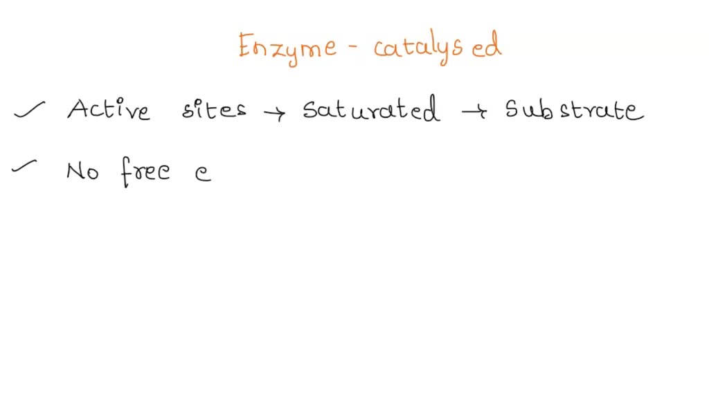 Solved Enzyme Catalyzed Reactions Reach A Maximum Rate And Plateau At
