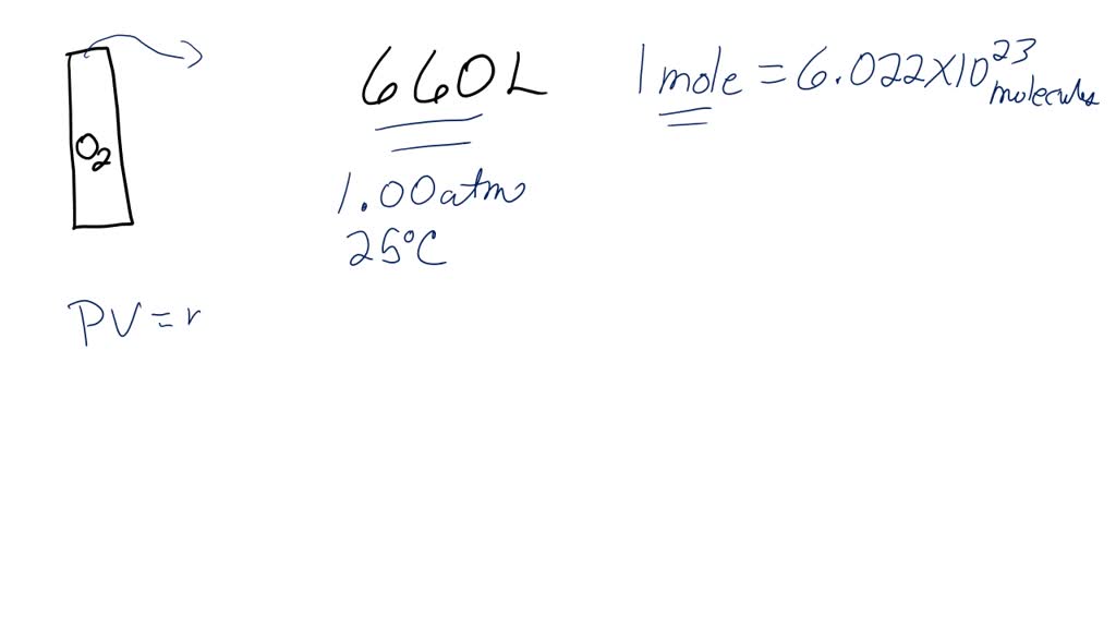 SOLVED: A full e-cylinder of oxygen is said, by convention, to hold 660 ...