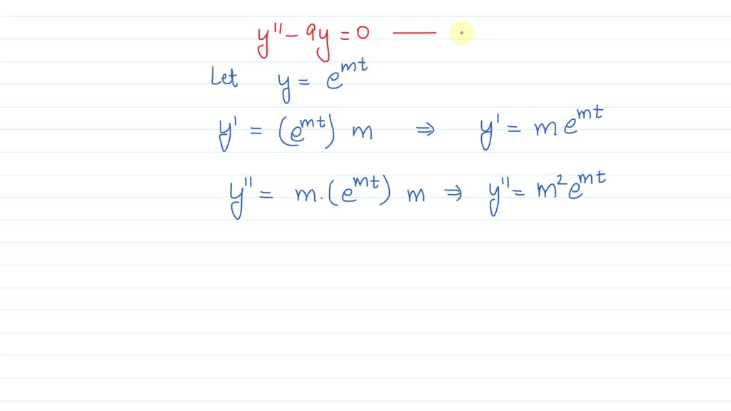 SOLVED Find A General Solution To The Given Equation Y 9y 27y