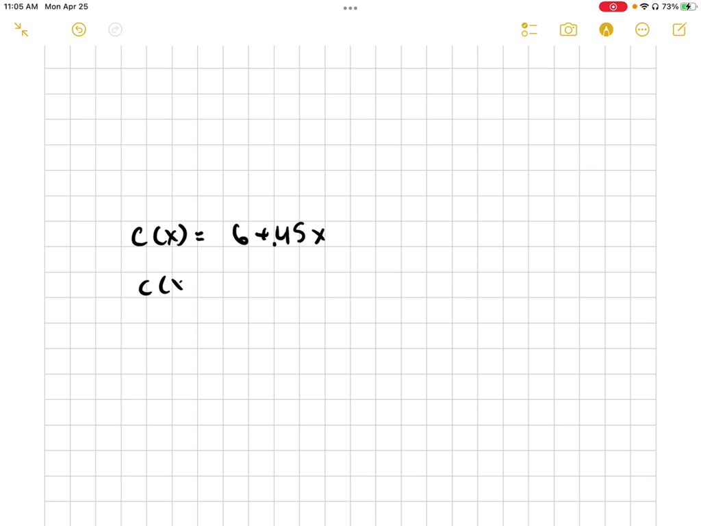 SOLVED: Write a linear cost function for the situation: Identify all ...