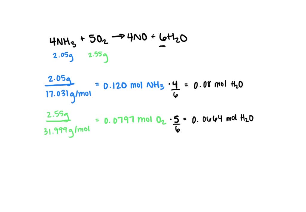 SOLVED: One of the steps in the commercial process for converting ammonia to nitric acid is the ...