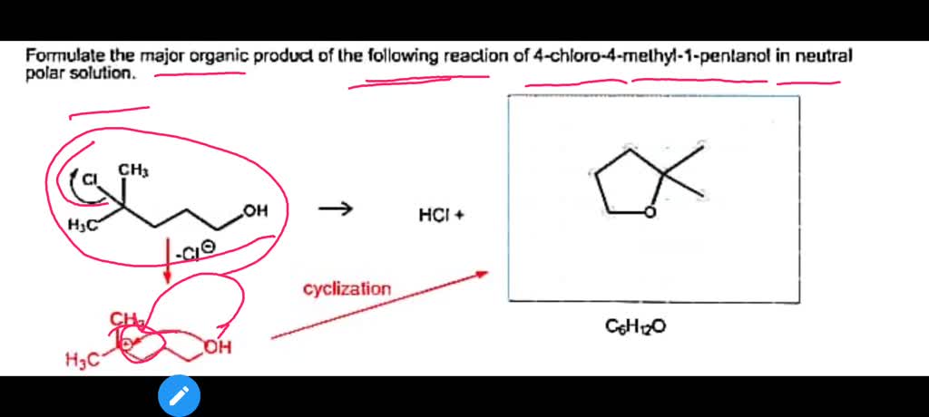 SOLVED: Formulate the major organic product of the following reaction ...
