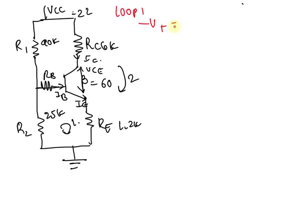 SOLVED: Texts: Q2.b Using the circuit in Figure 2, calculate IB, IC ... SOLVED: Texts: Q2.b Using the circuit in Figure 2, calculate IB, IC ...