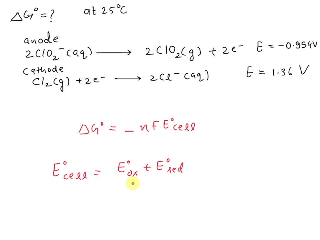 SOLVED: Chlorine dioxide (ClO2), which is produced by the following ...