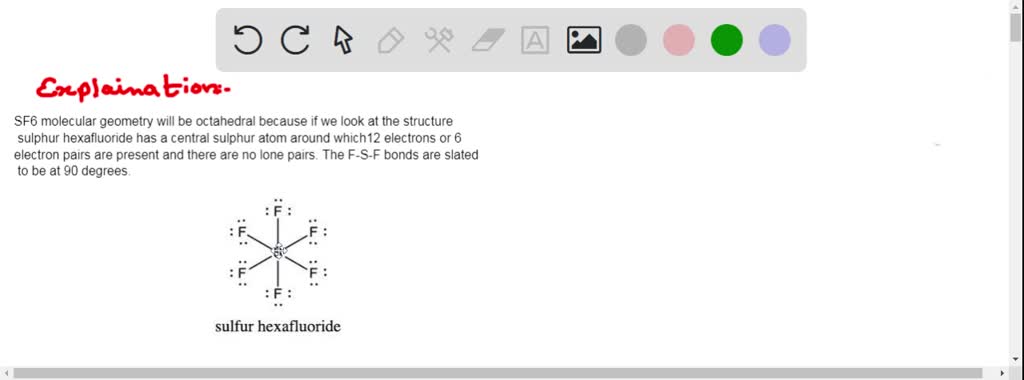 Solved Draw Lewis Structure Of Sf6