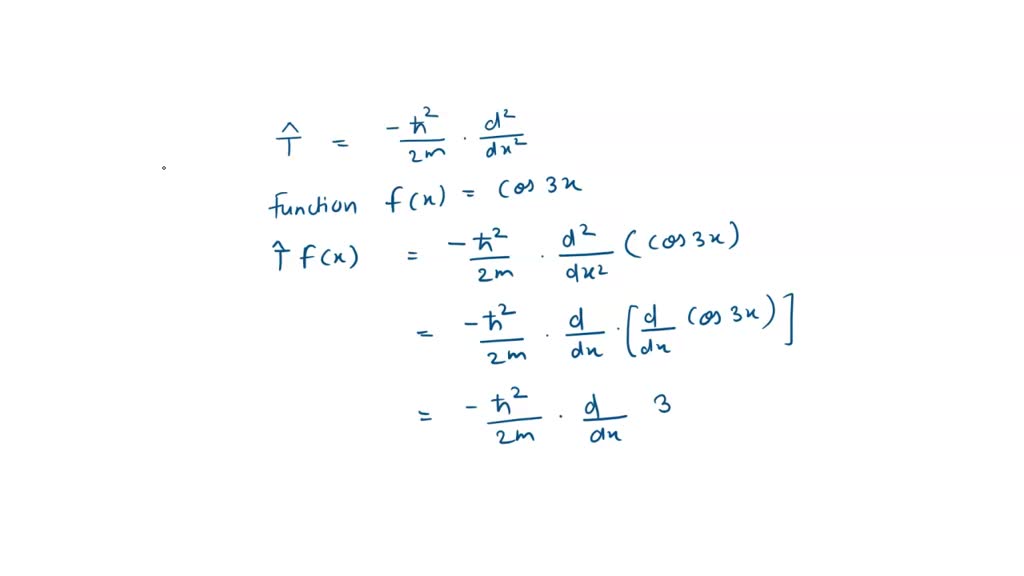 Solved Determine The Result When The Following Operators O Act On The Following Functions 𝑓
