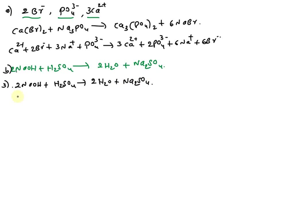 SOLVED: The net ionic equation for the reaction of calcium bromide (CaBr2) and sodium sulfate ...