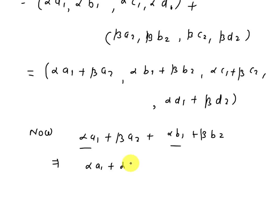 SOLVED: 3. Is S={[ a b c d ] | a+b=0} a subspace of M2,2(ℝ) ? If so, find a spanning set. If not ...