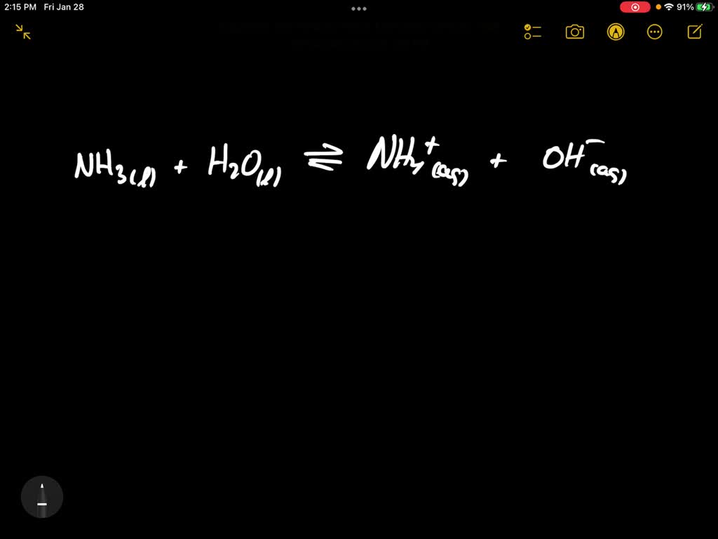 SOLVED: Question 9 0.4 pts Given that ammonia; NH3; acts as a base when ... SOLVED: Question 9 0.4 pts Given that ammonia; NH3; acts as a base when ...
