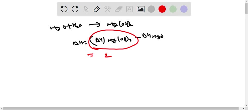 SOLVED: Using this balanced equation of MgO and water:MgO(s)+H2O(l ...