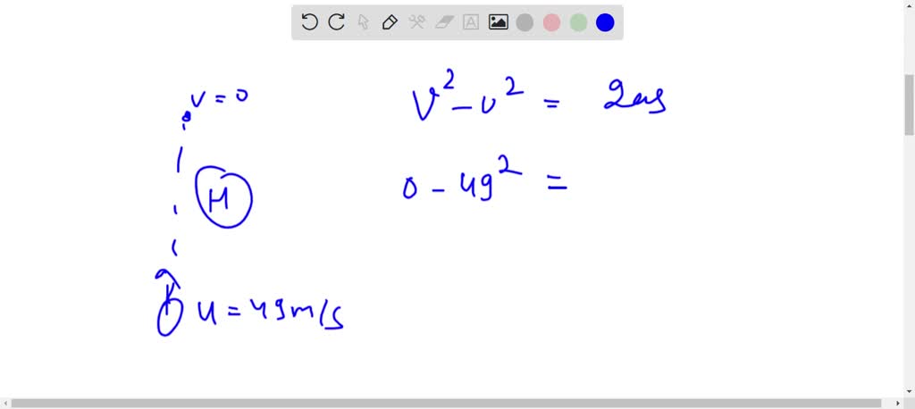 SOLVED: A ball is thrown vertically upwards with an initial velocity of 49ms ?1 . Calculate: (i ...