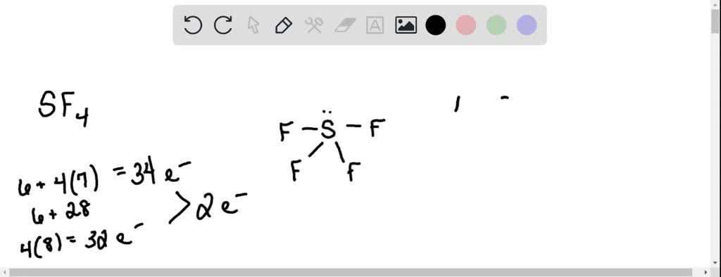 SOLVED: Hybrid orbitals make up the sigma bond between S and F in sulfur tetrafluoride, SF4 ...