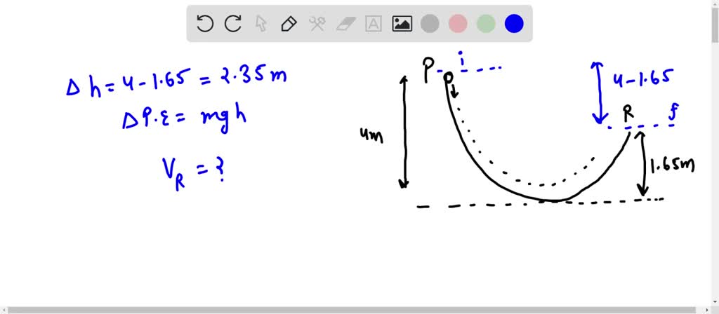 .23. A bead starts sliding from a point P on a frictionless wire with ...