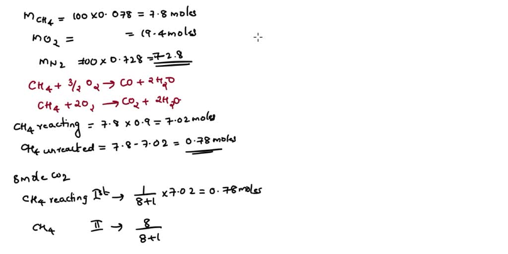 The chlorination of methane occurs by the following reaction, CH4 + Cl2 ...