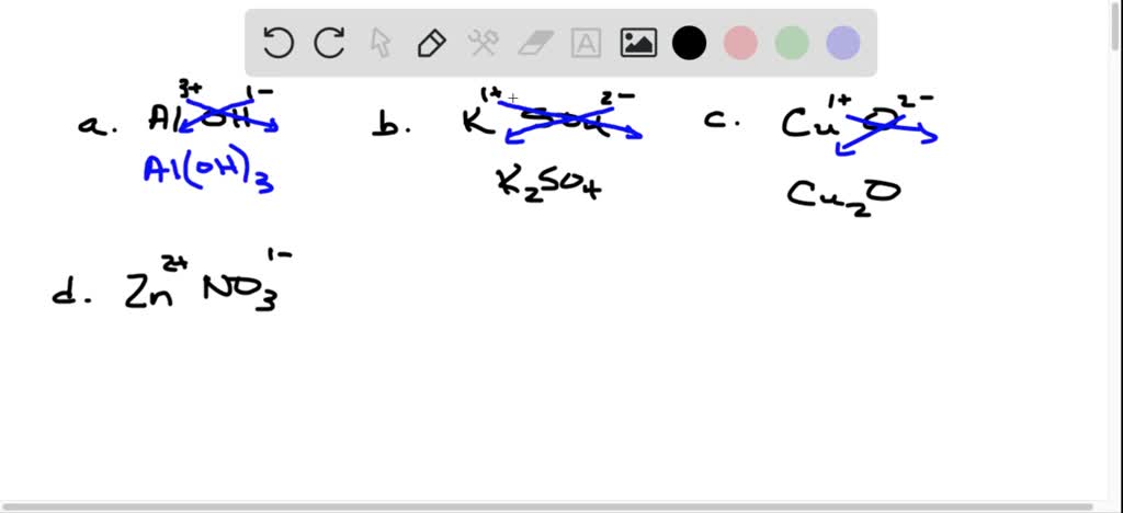 SOLVED: Write the chemical formulas for the following compounds: (a) aluminum hydroxide, (b ...