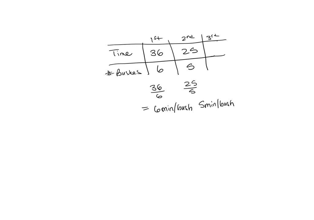 SOLVED: '100 points for atblog Three gardeners trimmed bushes In large courtyard The table below ...