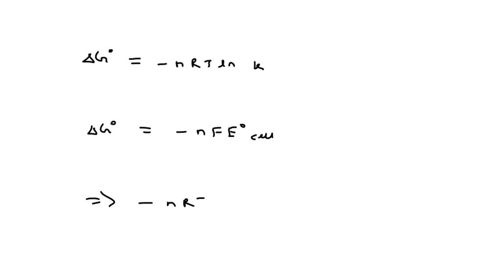 Solved Calculate The Equilibrium Constant K For The Following Reaction