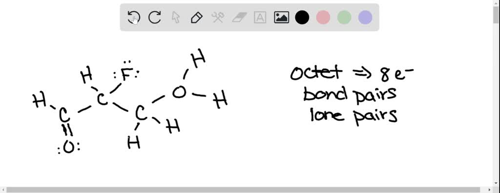 SOLVED: An incomplete Lewis structure is shown below. The structure ...