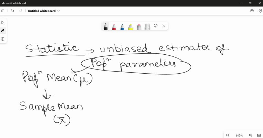 SOLVED: Which of the following statistics are unbiased estimators of population parameters ...