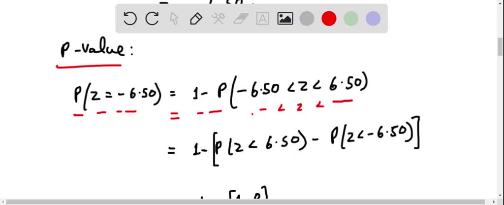 SOLVED: My main question will be how do you calculate the p value by ...