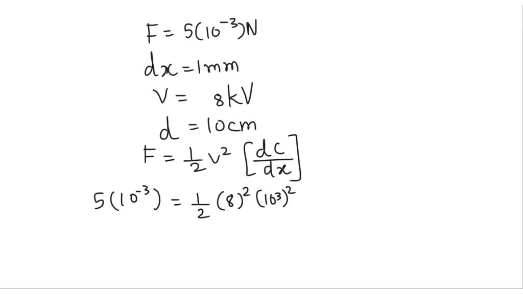 SOLVED: 1. An electrostatic voltmeter has two parallel plates. The ...