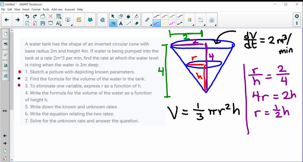 SOLVED: Question 5(4points) The tank in a water tower has the geometry ...
