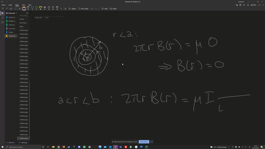 SOLVED: Q5) Consider two concentric conducting rings with radii a and b, and >> as shown in the ...
