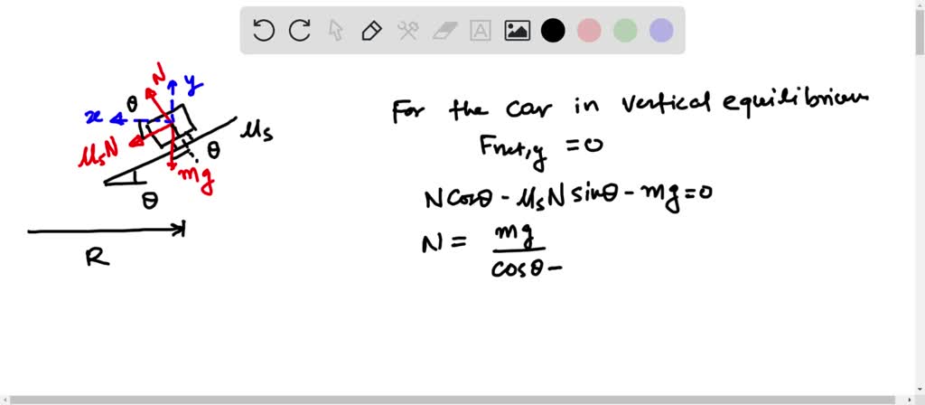 SOLVED: racecar of mass goes around a circular racetrack with radius r ...