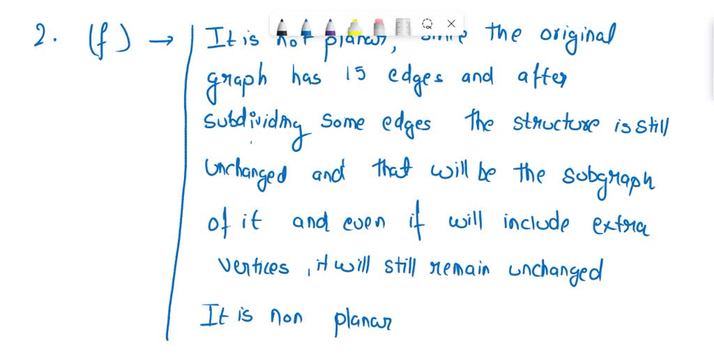 SOLVED: 120. Which of the following graphs are planar? Either show a ...