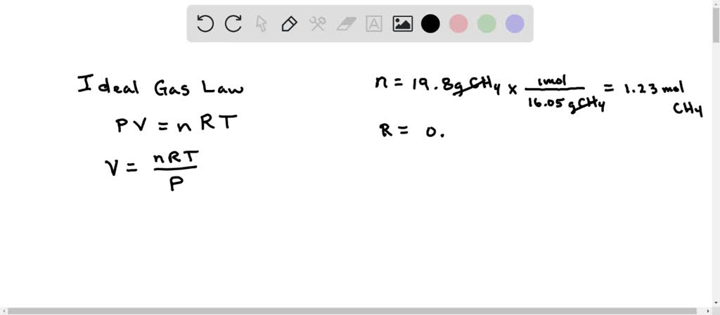 SOLVED: calculate the volume in dm3 occupied by 32 gram methane at S.T.P.
