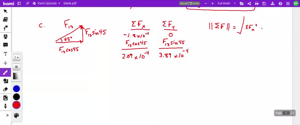 SOLVED: Answer all questions. From Figure 1, given q1 = 8μC, q2 = -5μC ...