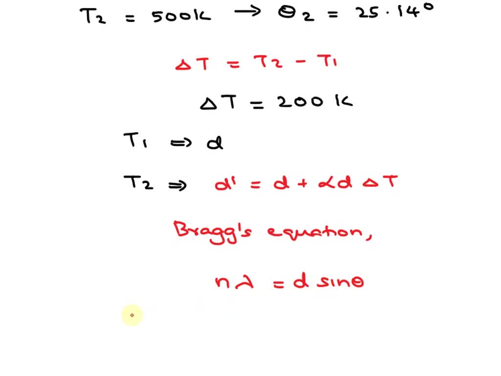 SOLVED: Calculate the coefficient of thermal expansion of diamond given ...
