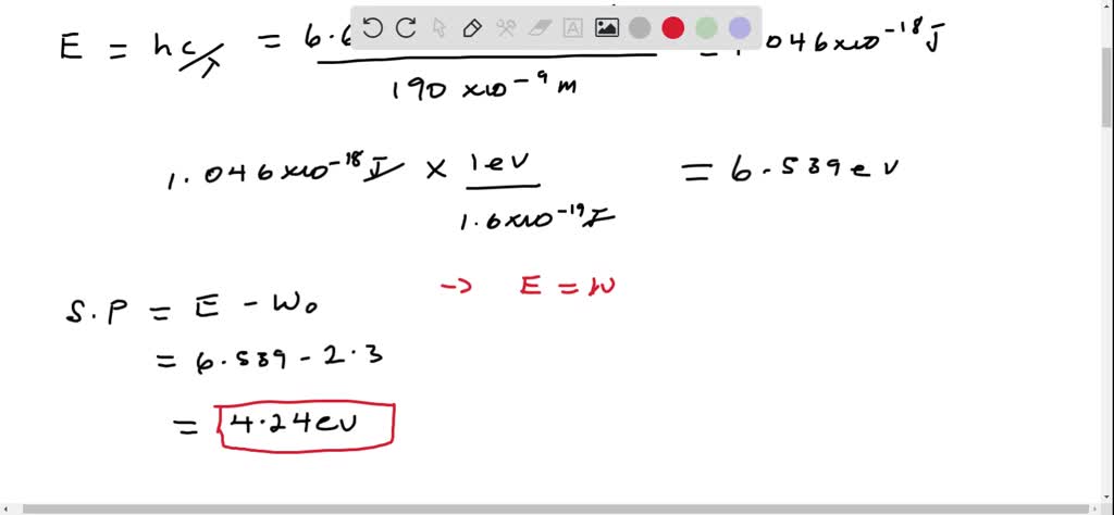 SOLVED: The photoelectric work function of potassium is 2.3 eV. If ...
