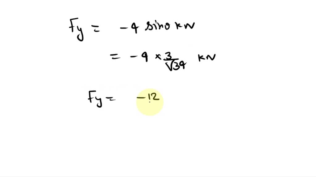 SOLVED: 2/27 'The 4-kN force F is applied at point A. Compute the ...