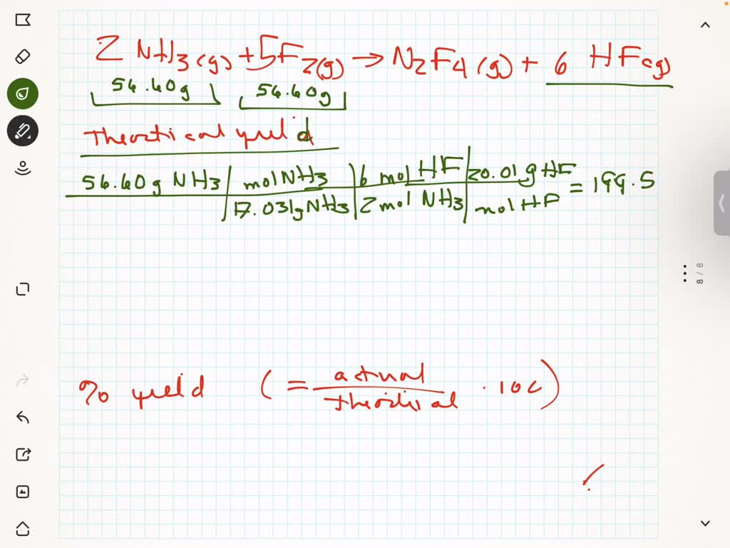 SOLVED: Consider the following chemical reaction. CaF2(s) + H2SO4(aq) → ...