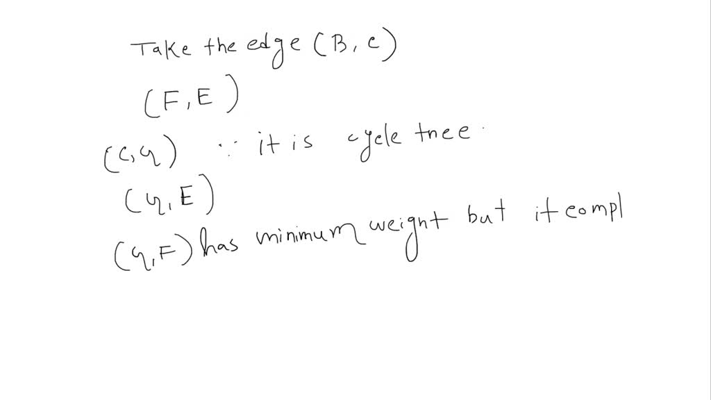 Solved 1 Use Kruskals Algorithm To Find The Minimum Spanning Tree Of 7918